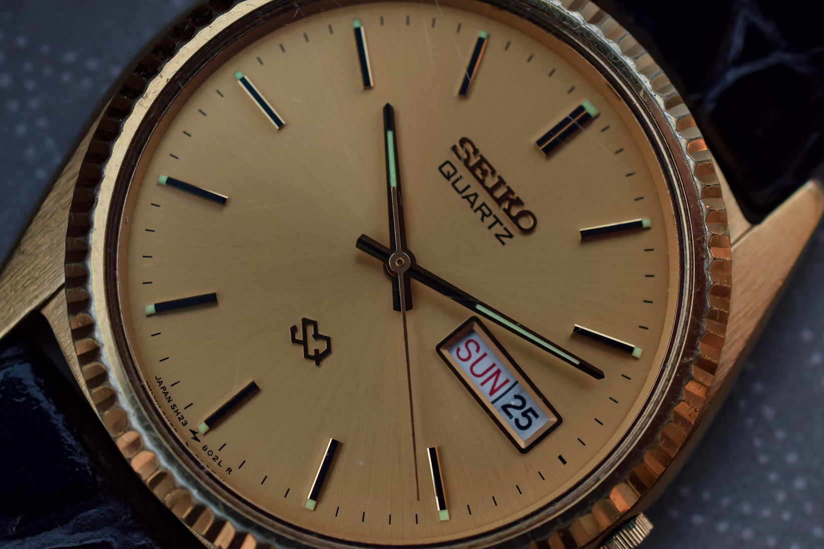 Vintage Seiko Quartz Day/Date Fluted Bezel Watch – Oldtimer Watch Shop